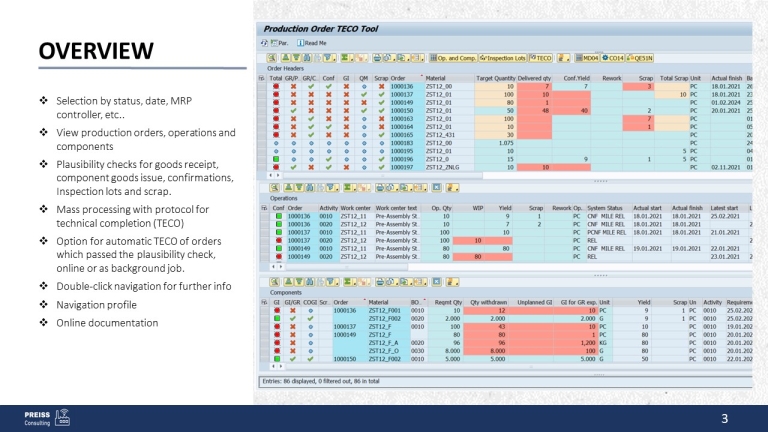 TECO Tool - PREISS Consulting